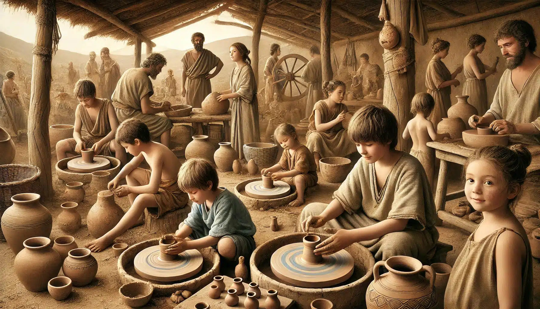 Disclosure: Children decorated pottery in the Syrian kingdom 4500 years ...