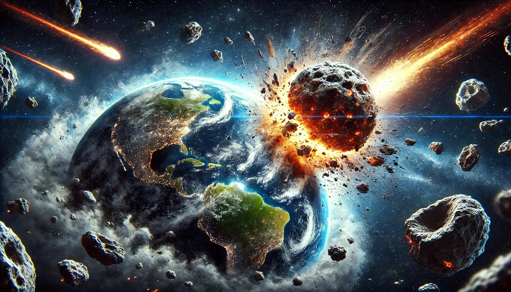 Two giant asteroids hit the Earth 35 million years ago - and did not change a thing - the ...