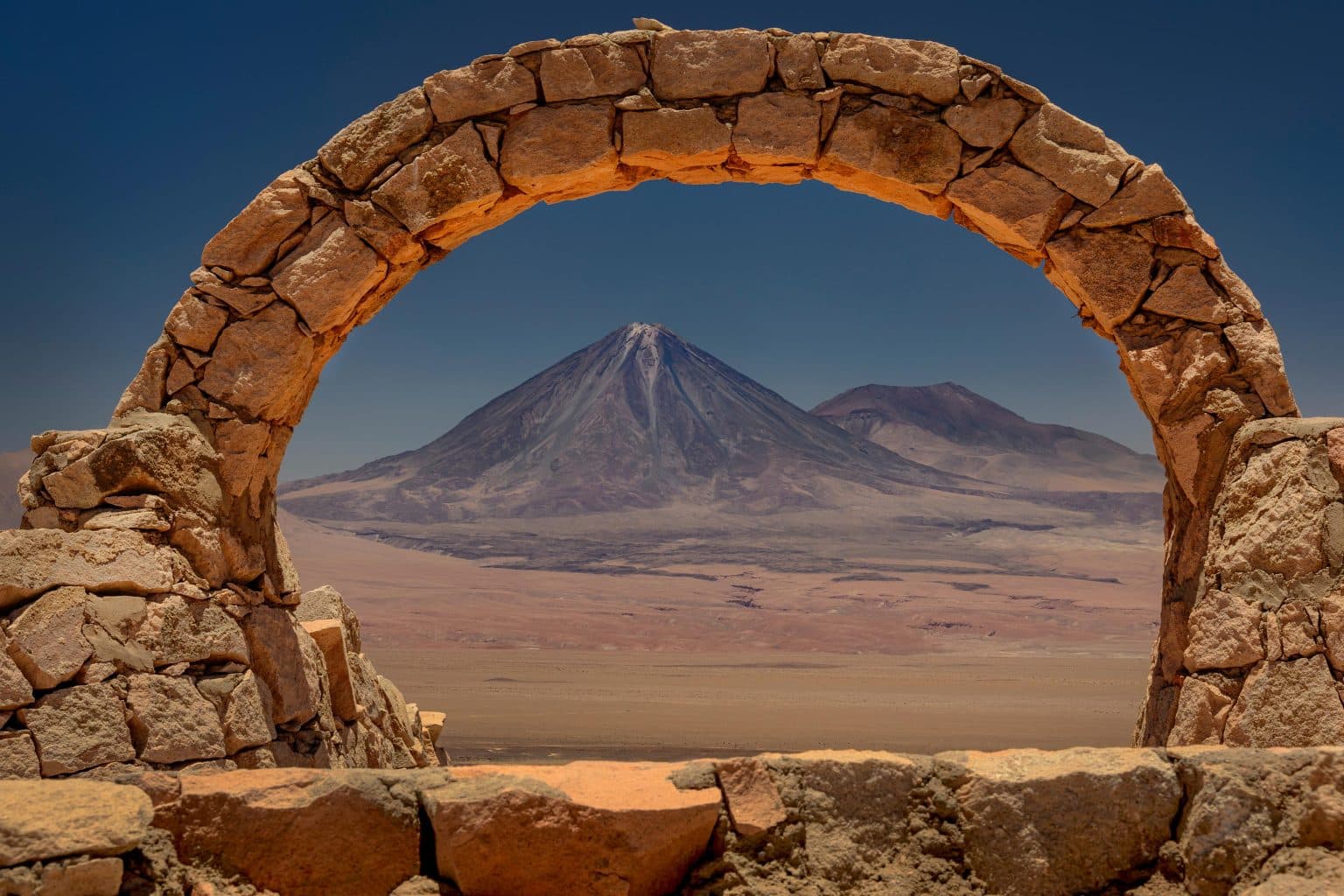 Chile Ancient Ruins Ruins Of Tulor, An Ancient | Stock Photo