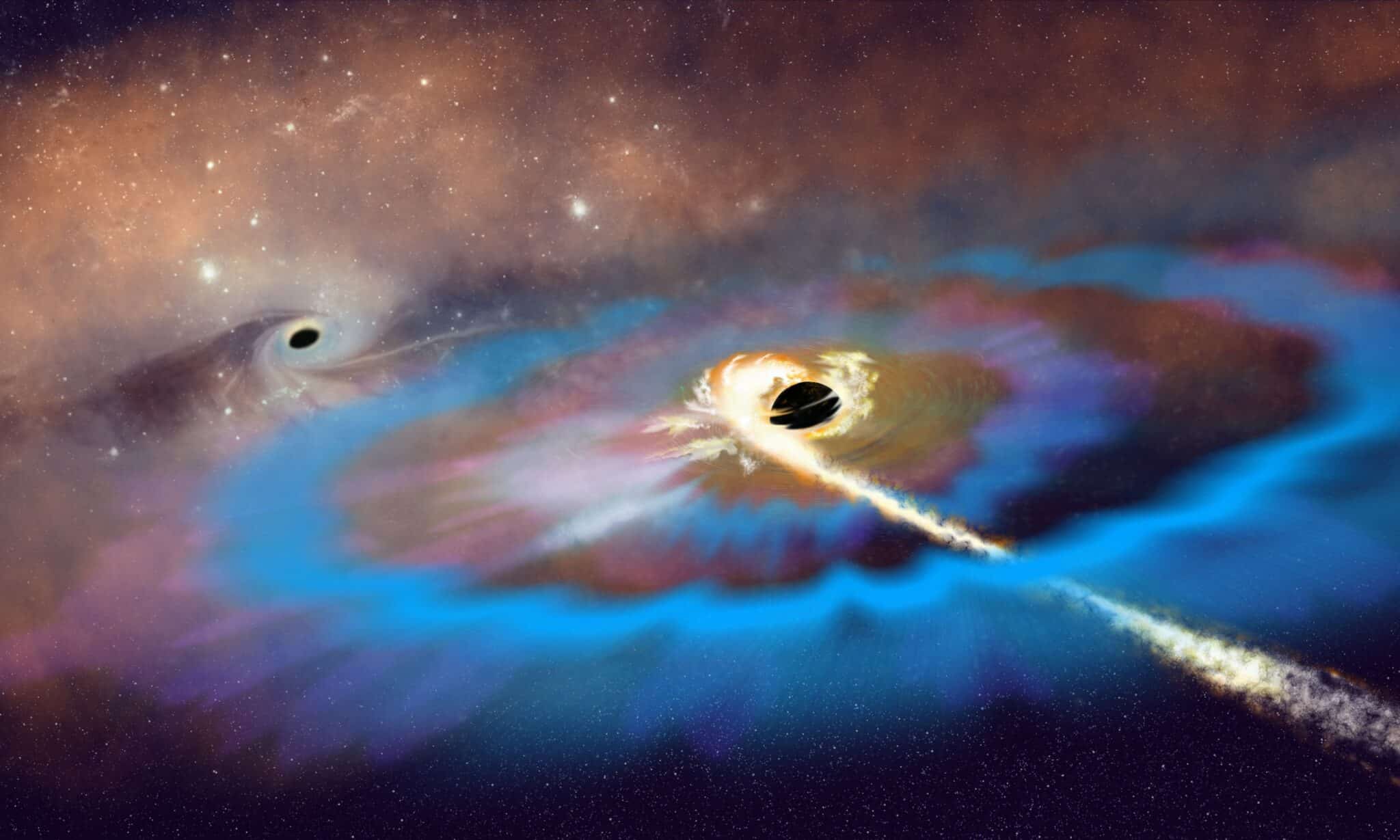 Star-burst by black hole rarely occurs outside the center of the galaxy ...